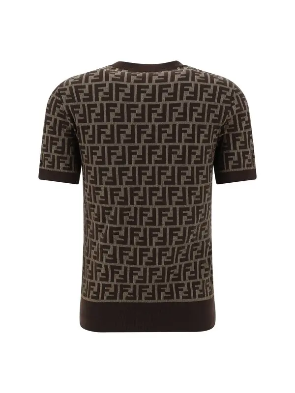 Fendi Ff Pattern Jacquard T-shirt