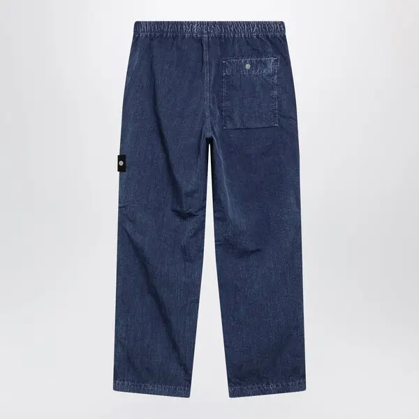 Stone Island Loose-fit Fatigue Pants In Compact Nylon