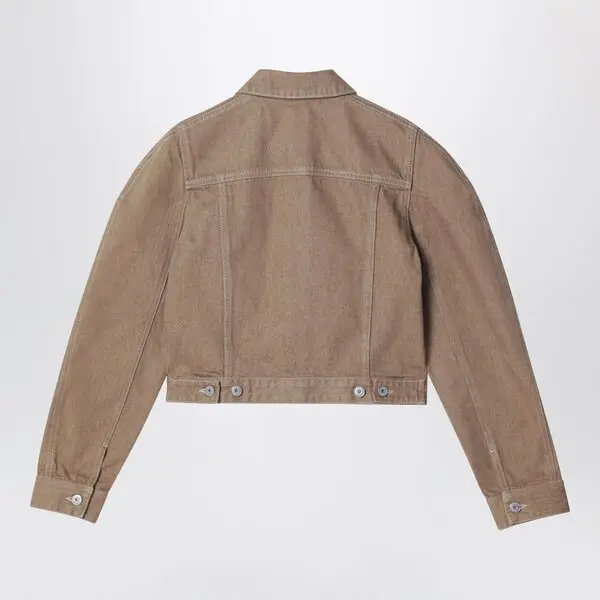Jacquemus Beige Cotton Denim Cargo Jacket - Cream
