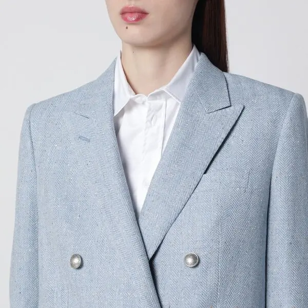 Tagliatore Double-breasted Cotton-blend Jacket