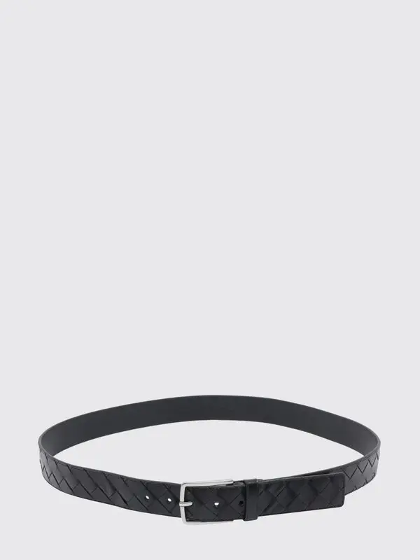 Bottega Veneta Woven Leather Belt - Black