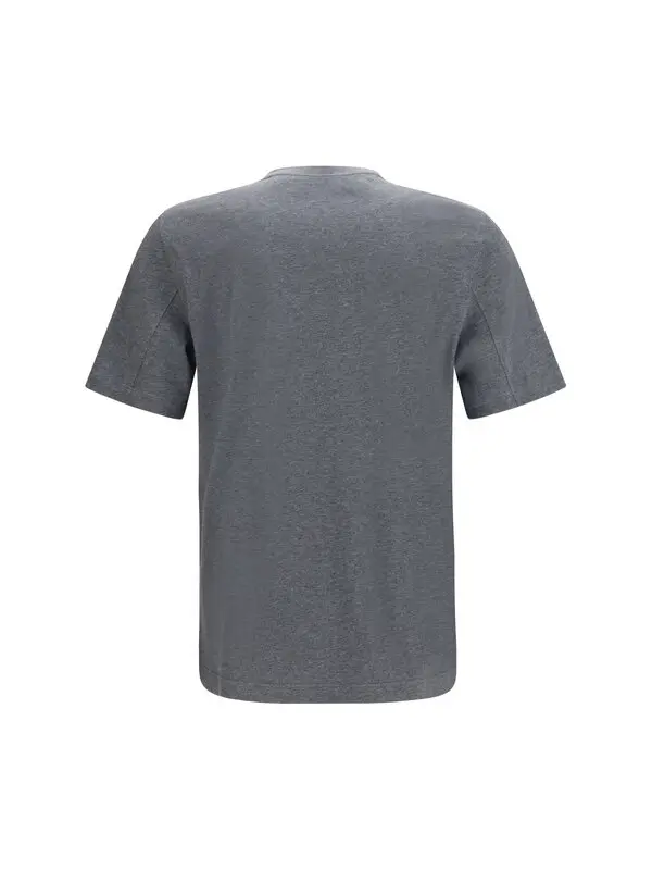 Brunello Cucinelli Cotton Printed T-shirt - Gray