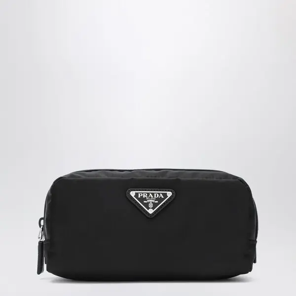 Prada Re-nylon Beauty Case With Logo - Black