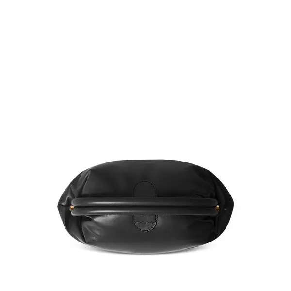Stella McCartney Leather Clutch With Gold Tone Hardware - Black