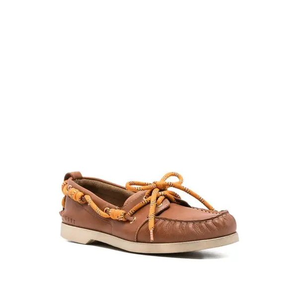 GOLDEN GOOSE Leather Loafers - Brown