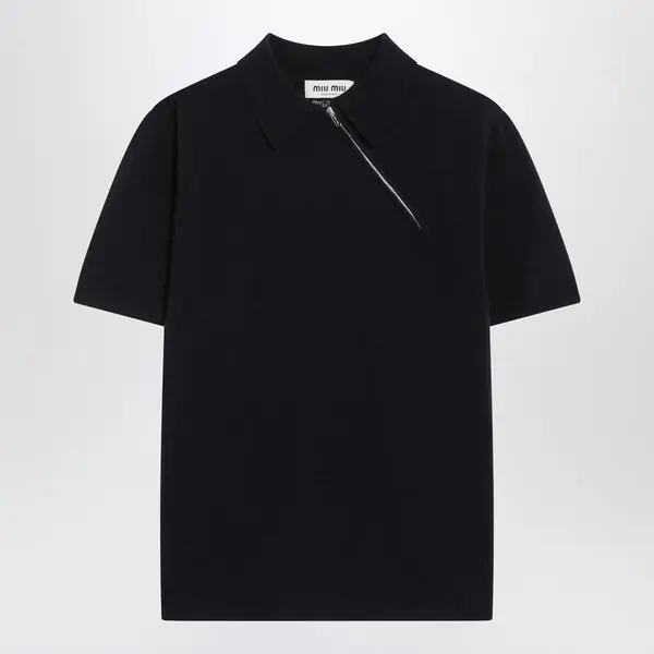 Miu Miu Short Sleeve Cashmere Polo