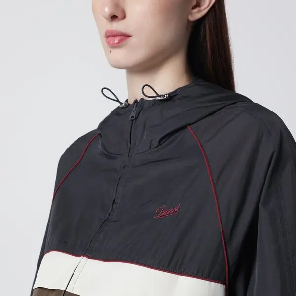 DUNST Color Block Zip-up Hooded Windbreaker