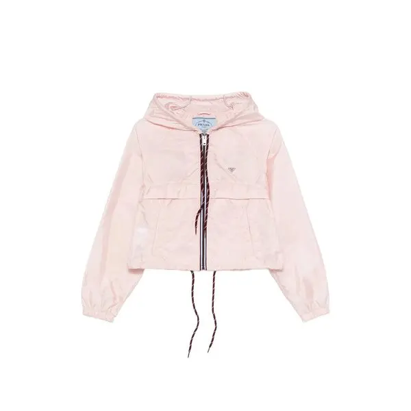 Prada Cropped Zip-up Jacket - Pink