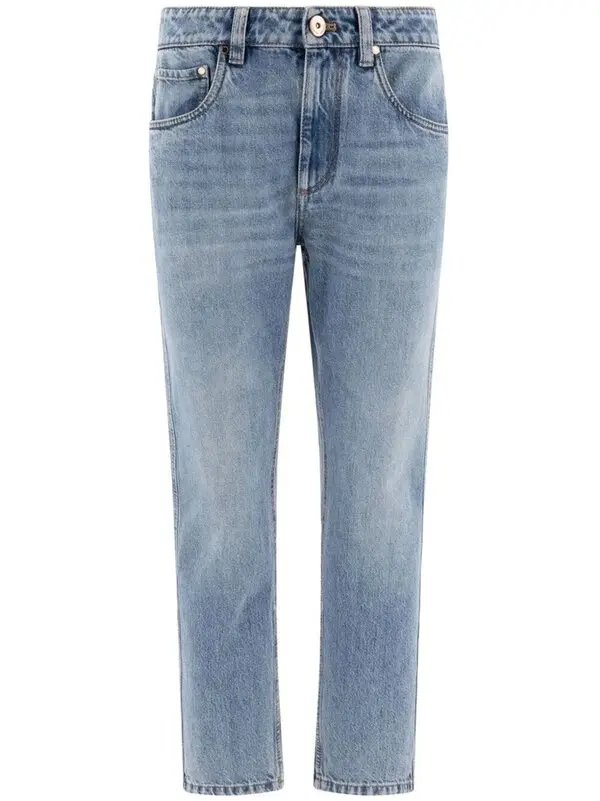 Brunello Cucinelli Straight Leg Denim Pants