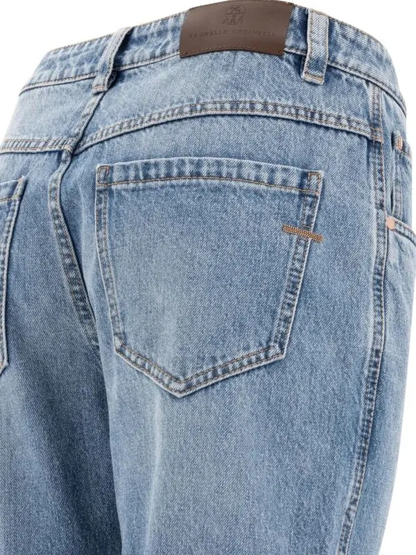 Brunello Cucinelli Straight Leg Denim Pants