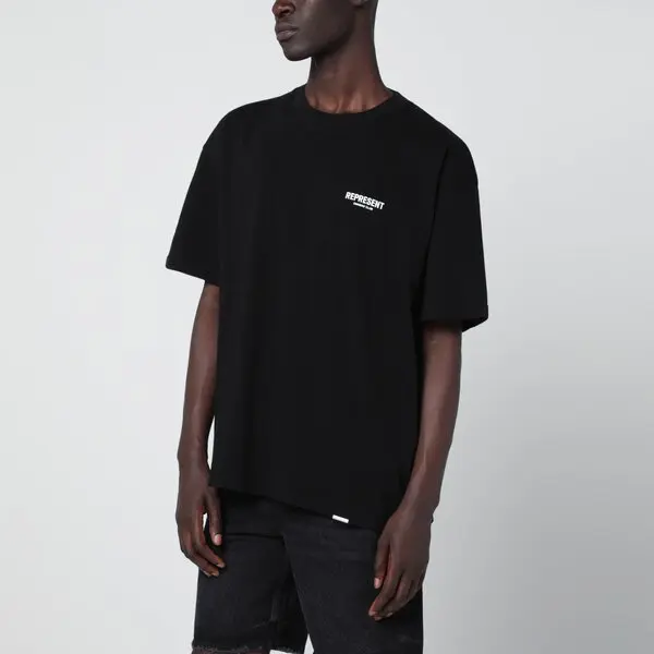 REPRESENT Cotton T-shirt With Logo - Black