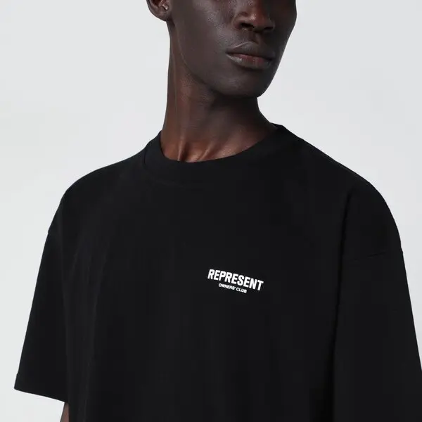 REPRESENT Cotton T-shirt With Logo - Black