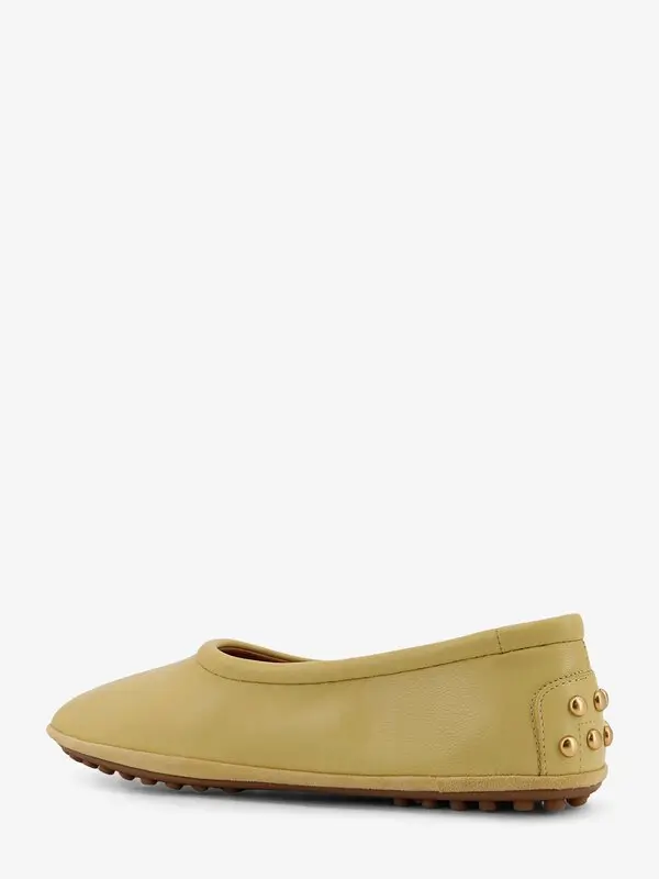 TOD'S Leather Ballerinas With Gomminos Detail - Multicolor