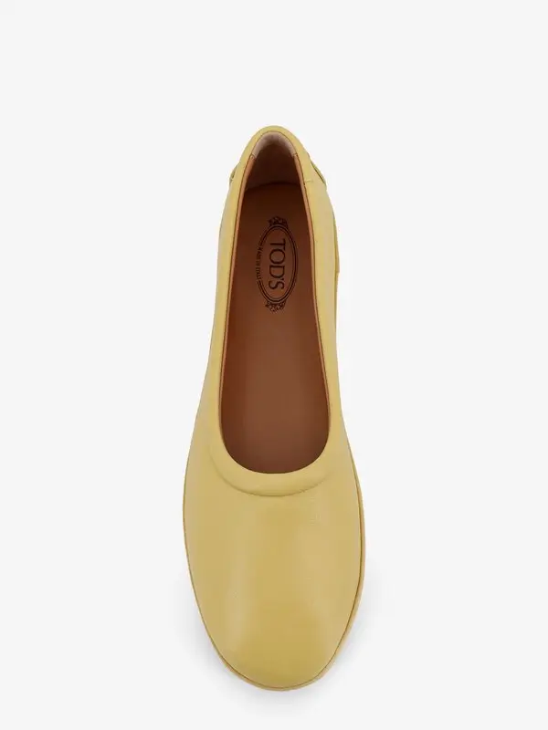 TOD'S Leather Ballerinas With Gomminos Detail - Multicolor