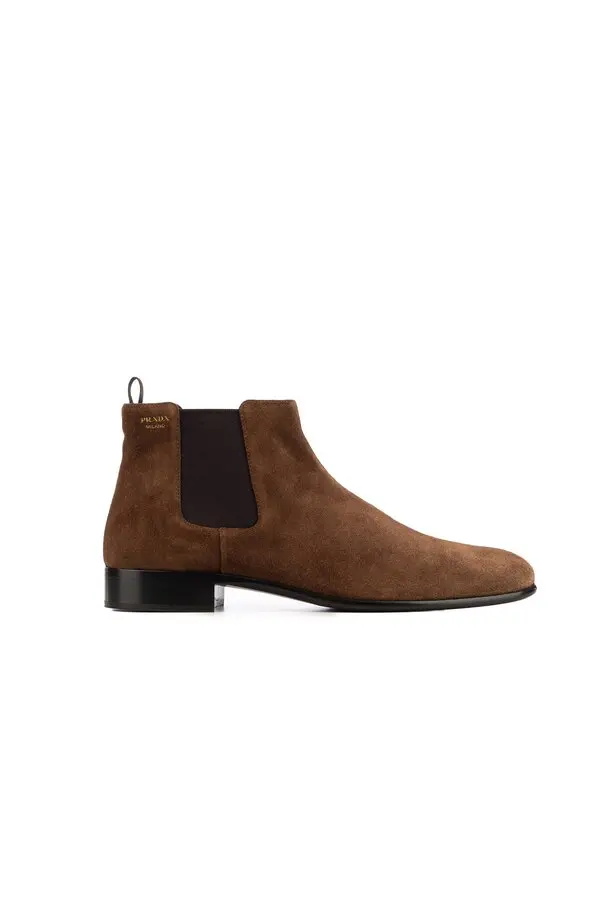 Prada Suede Chelsea Boots - Multicolor
