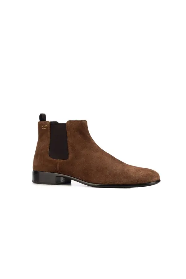 Prada Suede Chelsea Boots - Multicolor