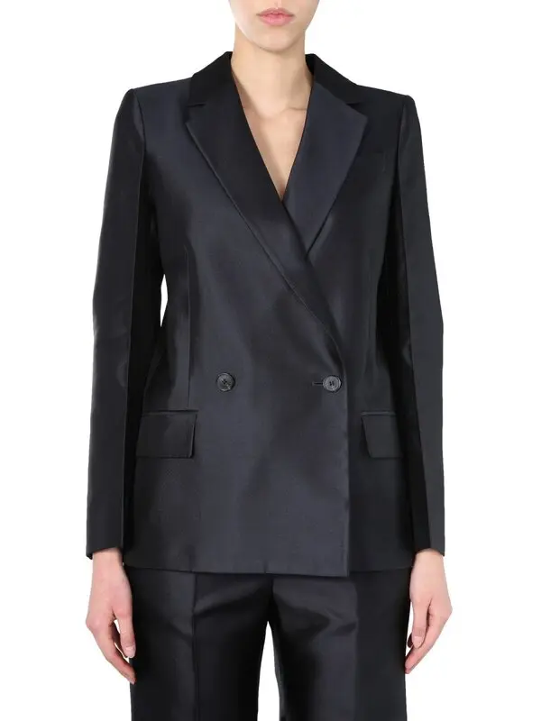 Givenchy Double-breasted Jacket With Mirror Revers - Blue