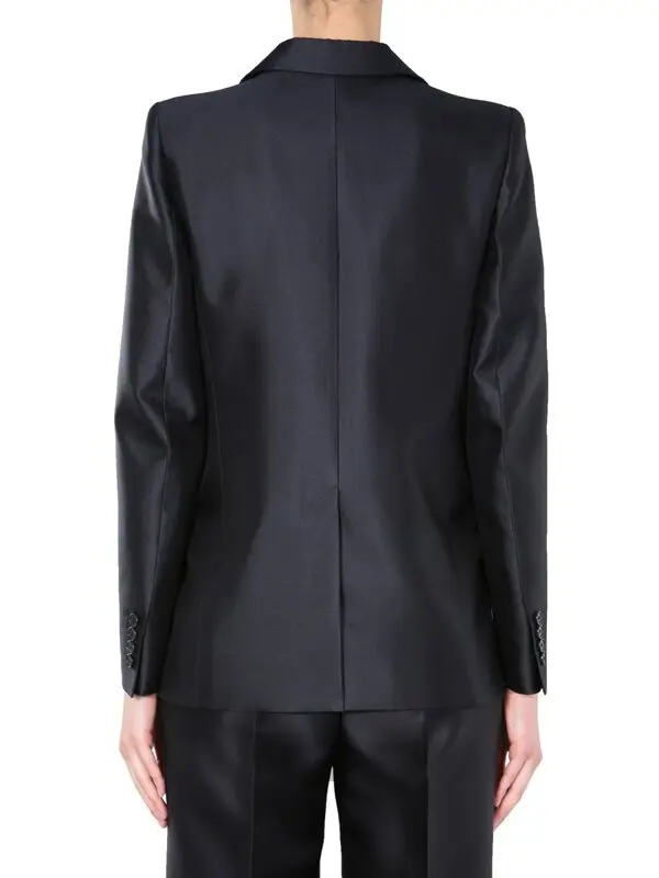 Givenchy Double-breasted Jacket With Mirror Revers - Blue