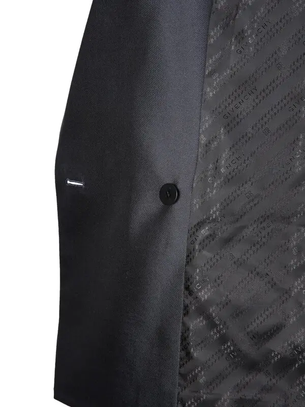 Givenchy Double-breasted Jacket With Mirror Revers - Blue
