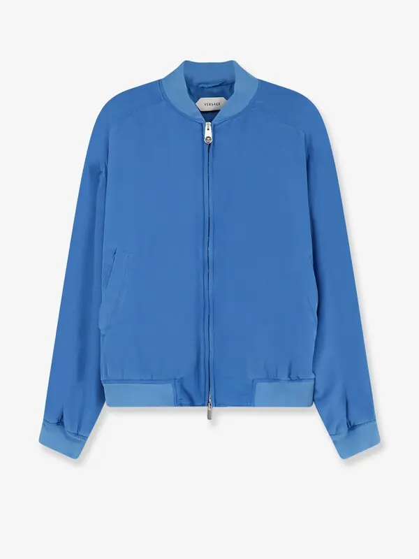 Versace Bomber Jacket With Medusa Detail - Multicolor