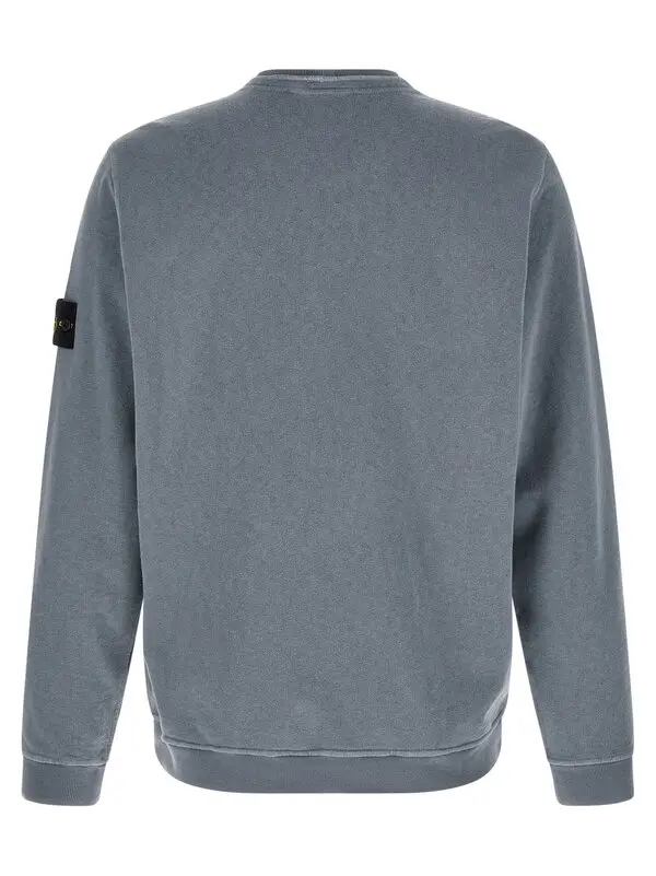 Stone Island Brushed Cotton Sweatshirt - Blue