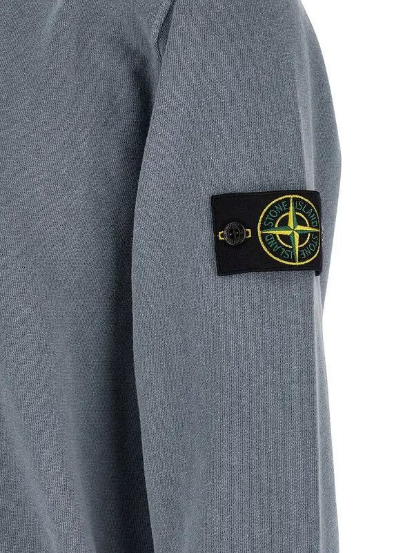 Stone Island Brushed Cotton Sweatshirt - Blue