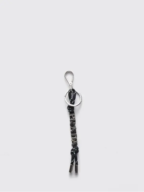Prada Keyring With Rope Detail - Black