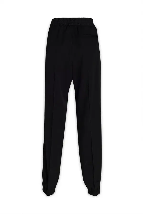 JIL SANDER Black Drawstring Trousers - Multicolor