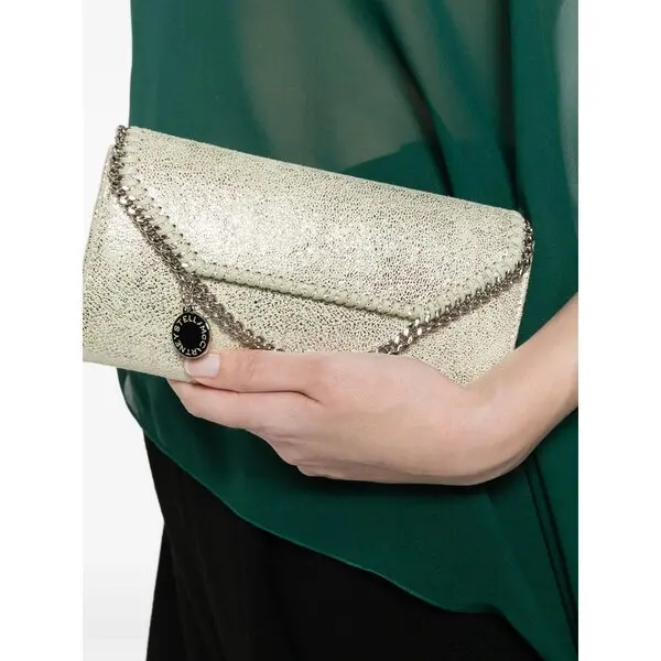Stella McCartney Grey Clutch Bag With Silver-tone Hardware