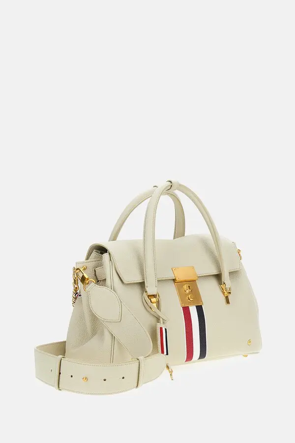 Thom Browne Bolton Bag In Soft Pebble Grain Leather
