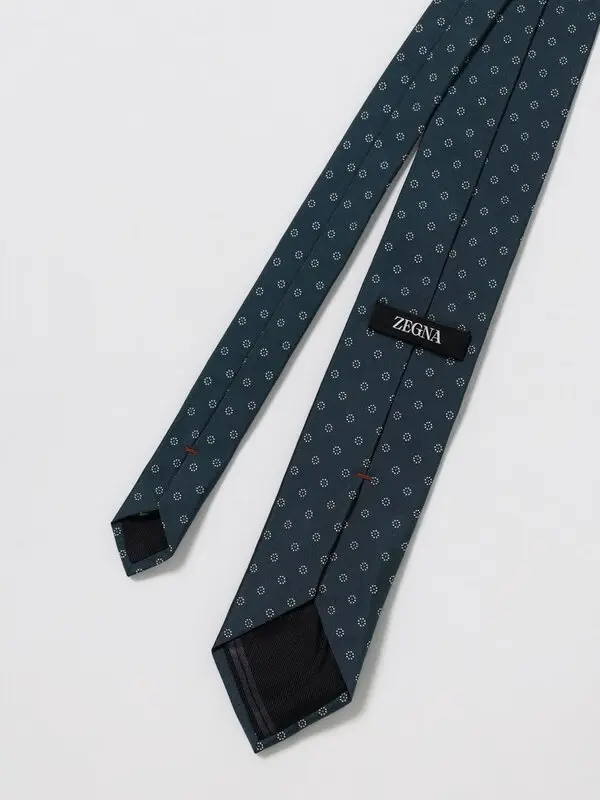 Zegna Seta Mulberry Neck Tie - Green