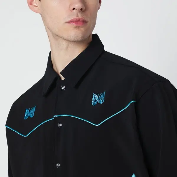 Needles Shirt With Light-blue Embroidery