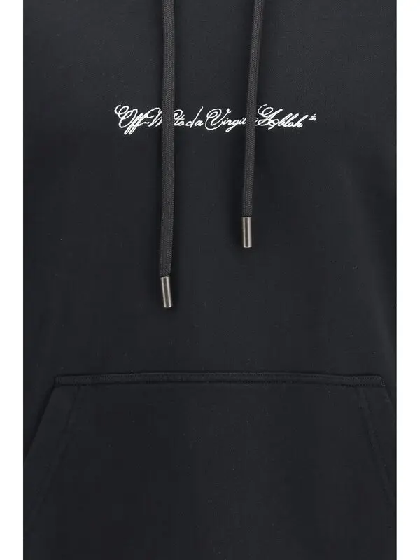 Off-White Script Arrow Diagonal Skate Hoodie - Black