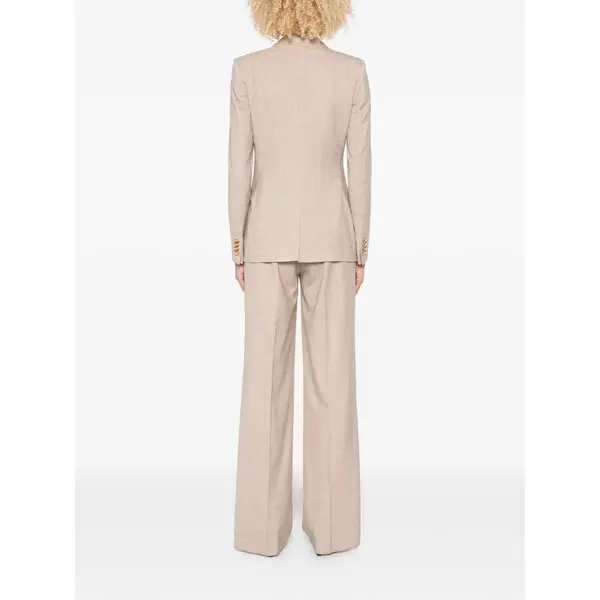 Tagliatore Neutrals Tailoring Evening Suit With Flap Pockets - Cream