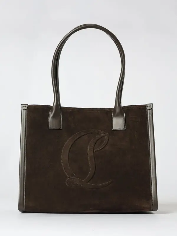 CHRISTIAN LOUBOUTIN Suede Shoulder Bag - Brown