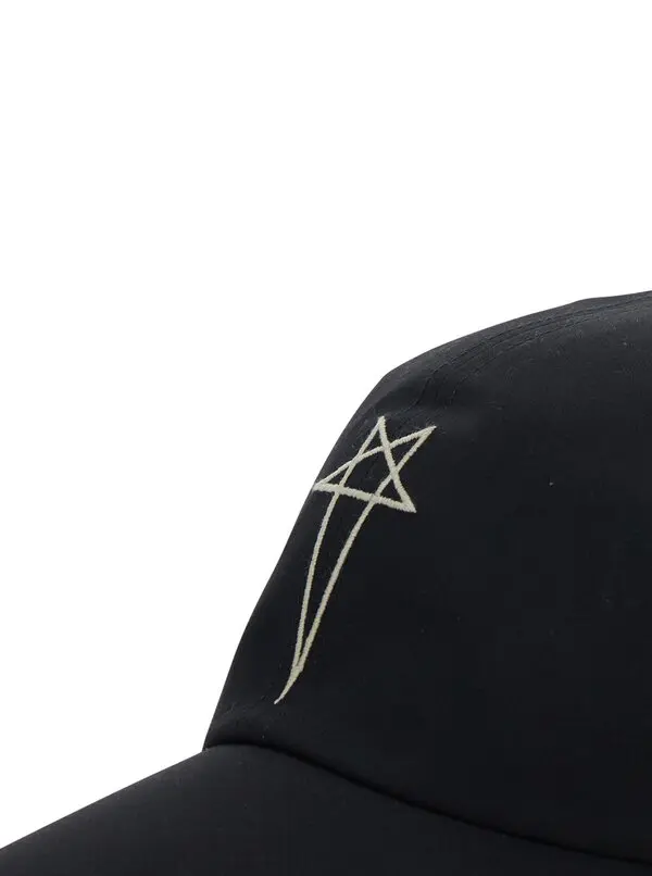 Rick Owens Embroidered Cotton Baseball Cap