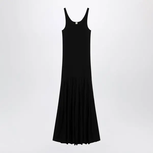 TOTEME Sleeveless Paneled Viscose Knit Maxi Dress