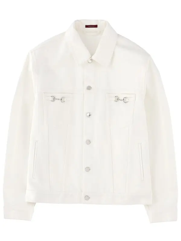 Gucci Denim Jacket With Horsebit Detail