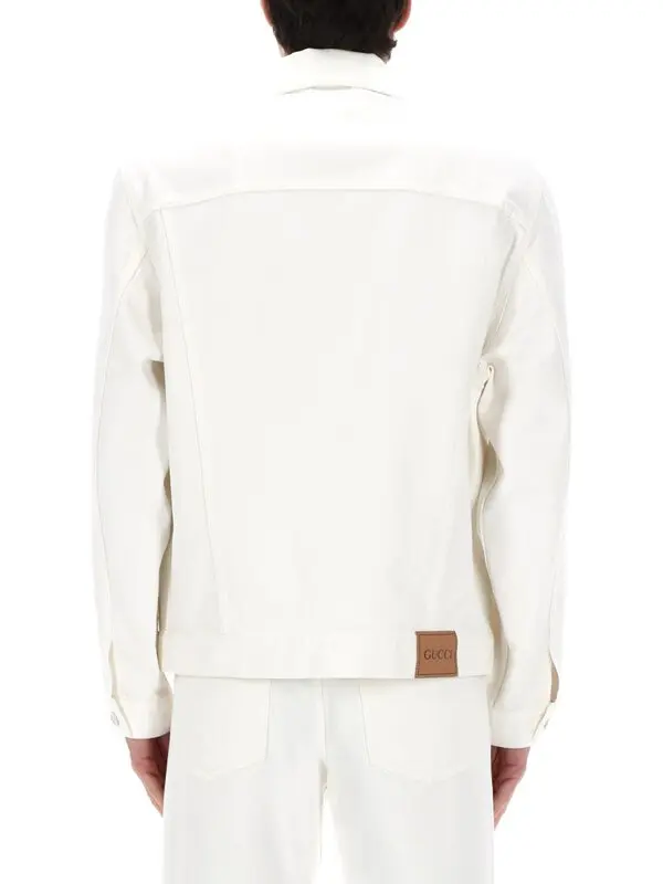 Gucci Denim Jacket With Horsebit Detail