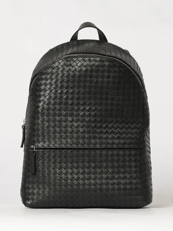 Bottega Veneta Woven Leather Briefcase - Black
