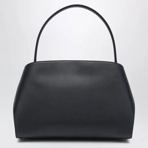 FERRAGAMO Navy Hug Soft M Handbag In Leather - Blue
