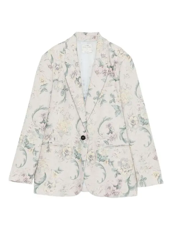 FORTE_FORTE Single-breasted Floral Print Blazer - Multicolor
