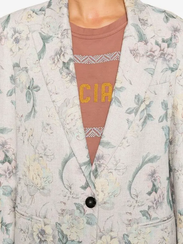 FORTE_FORTE Single-breasted Floral Print Blazer - Multicolor
