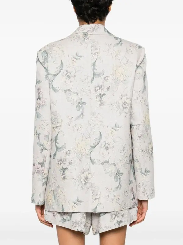 FORTE_FORTE Single-breasted Floral Print Blazer - Multicolor