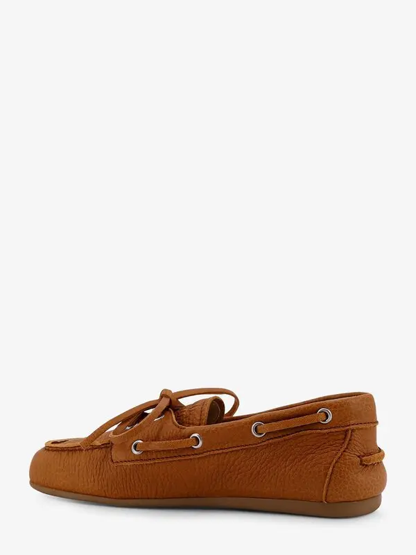 Miu Miu Vintage Effect Leather Loafers - Multicolor
