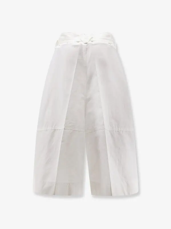 Bottega Veneta Wide Leg Cotton Bermuda Shorts