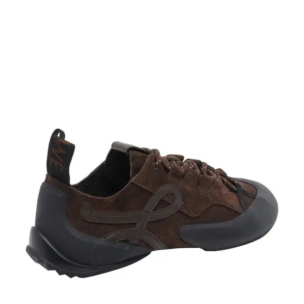 Loewe Suede Leather Grip Sneakers - Brown