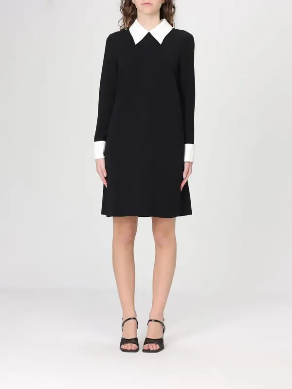 Max Mara Dress With White Collar And Cuffs