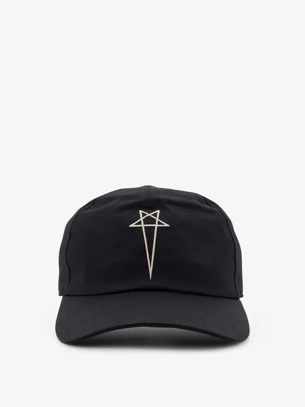 Rick Owens Cotton Baseball Cap With Front Logo - Multicolor