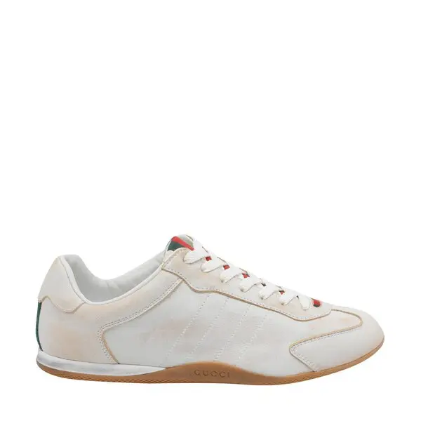 Gucci White Calf Leather Low-top Sneakers - Multicolor